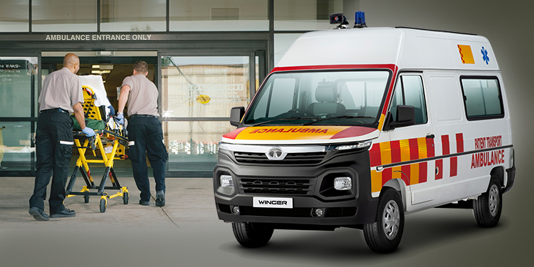 Features of the Tata Winger Ambulance for Patient Transport, Basic Life ...